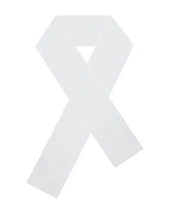 MISS CIRCLE NEW YORK Jaycee Chiffon Scarf - White
