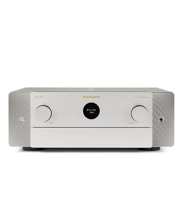MARANTZ Cinema 50 9.4 Channel 8k Home Theater Receiver With Dolby Atmos, Dts:x, And Heos Built-in - Silver/gold