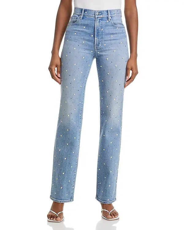 Veronica Beard Dylan High-rise Straight Jeans - Amethyst Forest