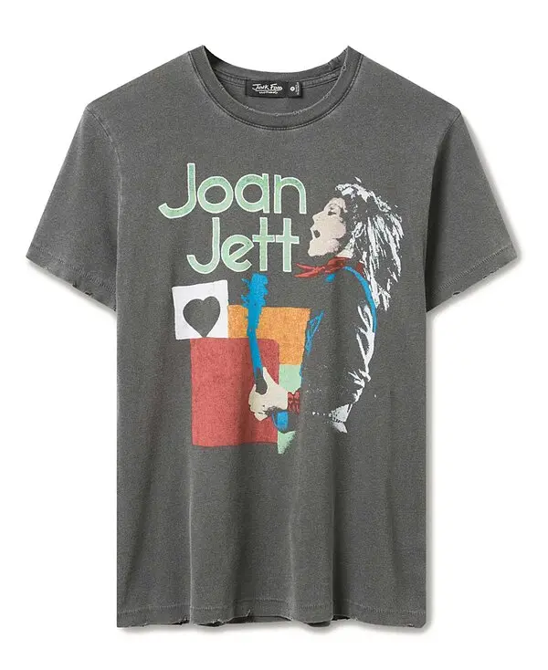 Junk Food Clothing Joan Jett Cherry Bomb Vintage Tee - Vintage Black
