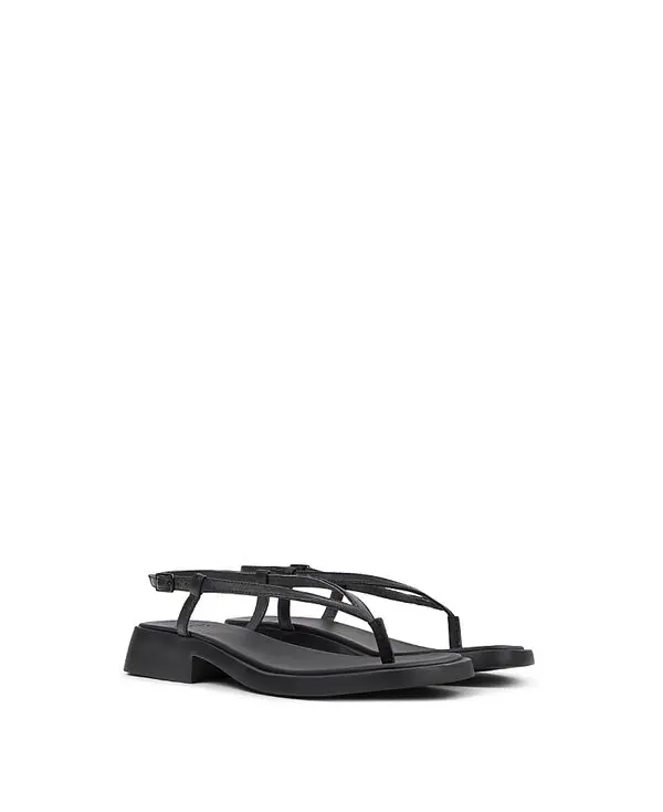 Camper Dana Leather Sandals - Black