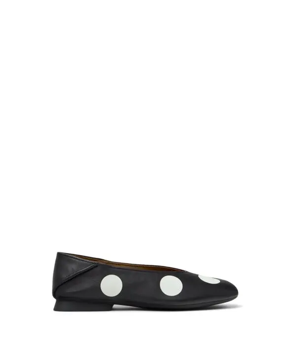 Camper Casi Myra Twins Leather Ballerinas - Black