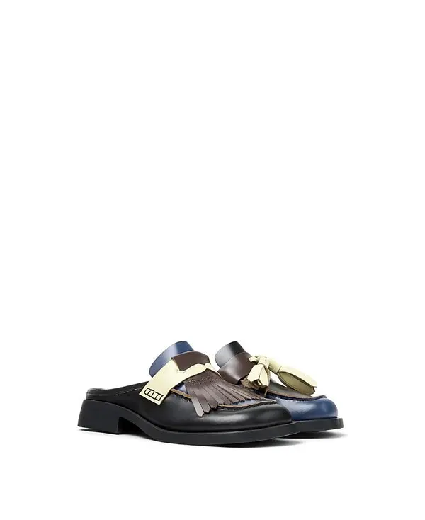 Camper Donna Twins Leather Clogs