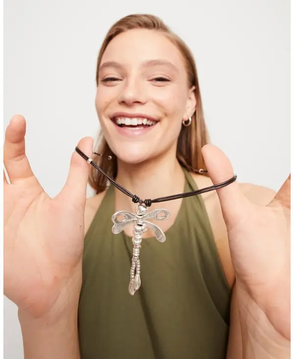 UNODE50 Dragonfly Pendant Necklace