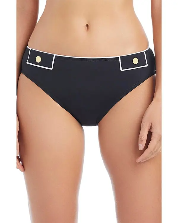 Bleu Rod Beattie Button Trim Hipster Bottom - Black