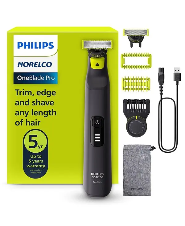 PHILIPS Norelco Oneblade 360 Pro Face & Body Hybrid Electric Trimmer - Black