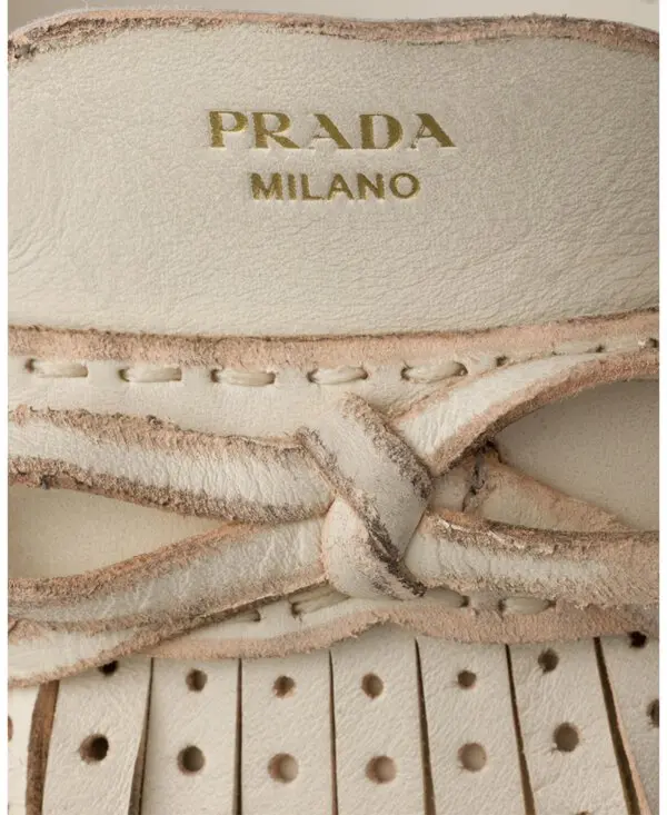 Prada Leather Slingback Pumps - Neutral