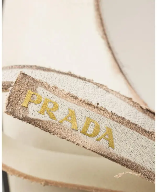 Prada Leather Slingback Pumps - Neutral