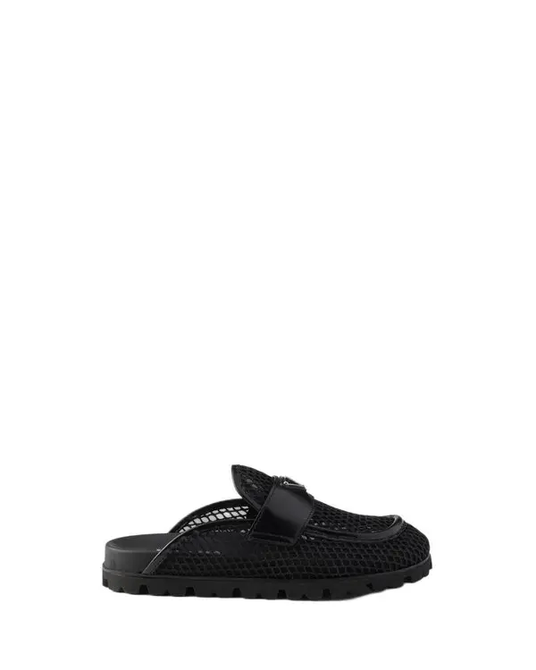 Prada Mesh Fabric Mules