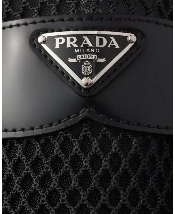 Prada Mesh Fabric Mules