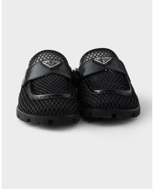 Prada Mesh Fabric Mules