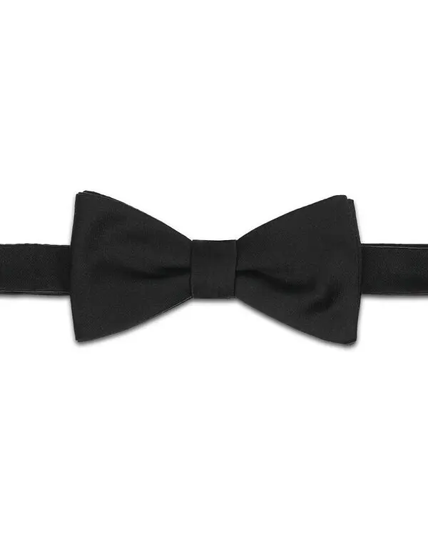 Thomas Pink Satin Self-tie Bow Tie - Black