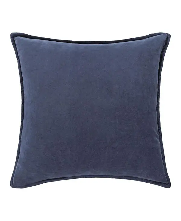 SURYA Cotton Velvet Decorative Pillow - Grey