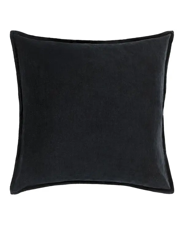 SURYA Cotton Velvet Decorative Pillow - Black