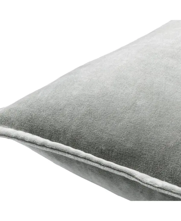 SURYA Cotton Velvet Decorative Pillow - Sage