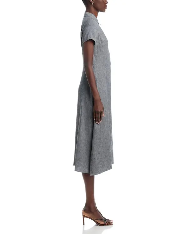 Theory Short Sleeve Shirt Dress - Ink Blue