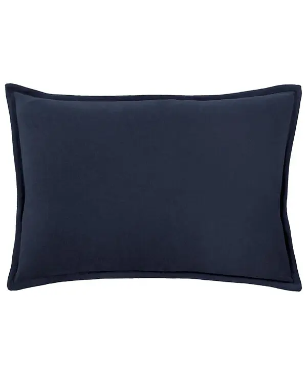 SURYA Cotton Velvet Decorative Pillow - Dark Navy