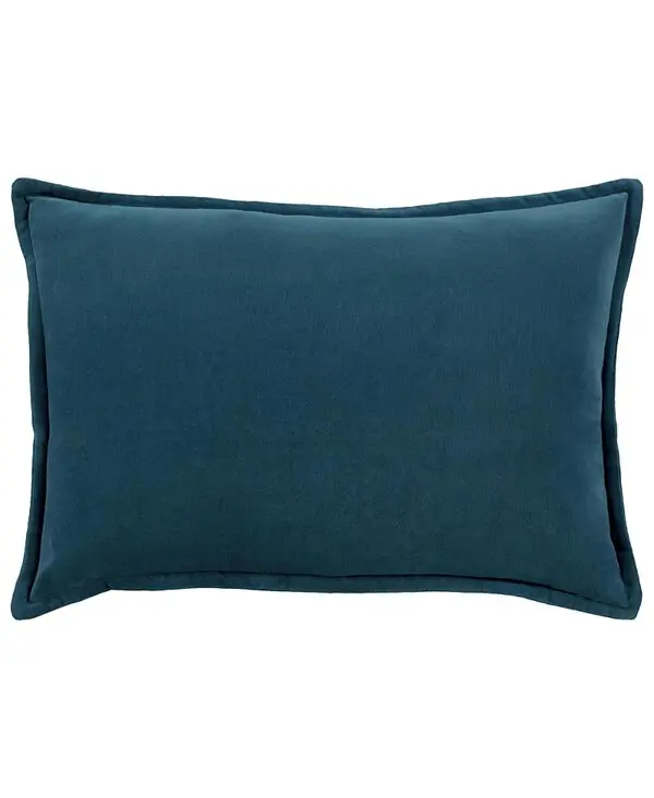 SURYA Cotton Velvet Decorative Pillow - Deep Teal