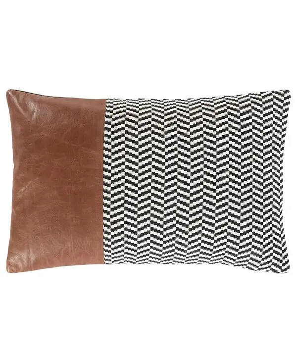 SURYA Fiona Decorative Pillow - Brown/black