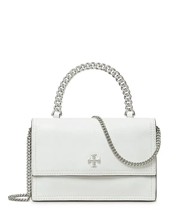 Tory Burch Kira Top Handle Chain Wallet - Bianco
