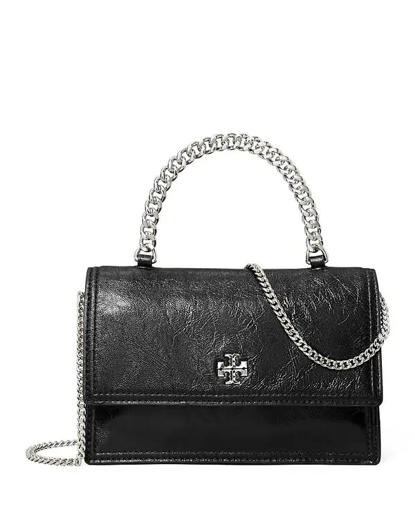 Tory Burch Kira Top Handle Chain Wallet - Black