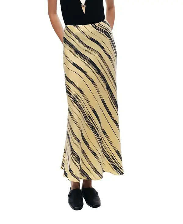 NOCTURNE Printed Midi Skirt