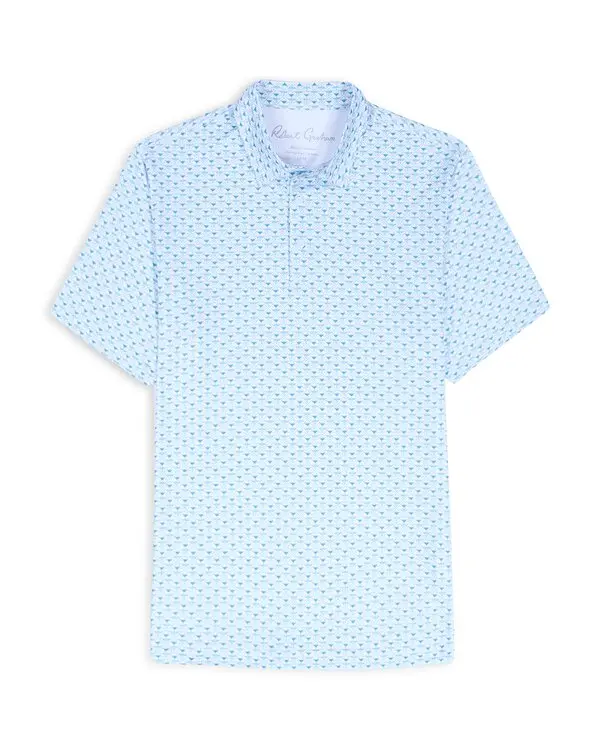 Robert Graham Links & Drinks Short Sleeve Knit Polo Shirt