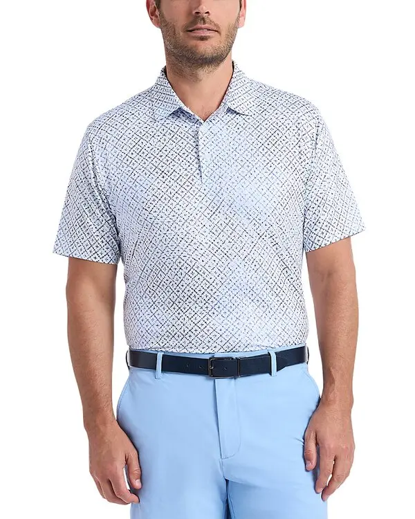 Robert Graham Dalby Short Sleeve Knit Polo Shirt
