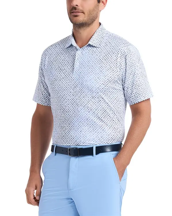 Robert Graham Dalby Short Sleeve Knit Polo Shirt