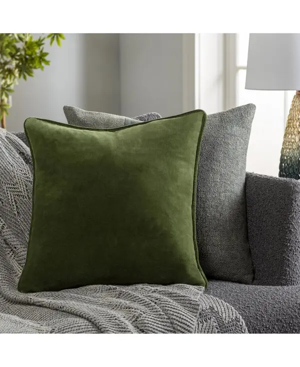 SURYA Safflower Decorative Pillow