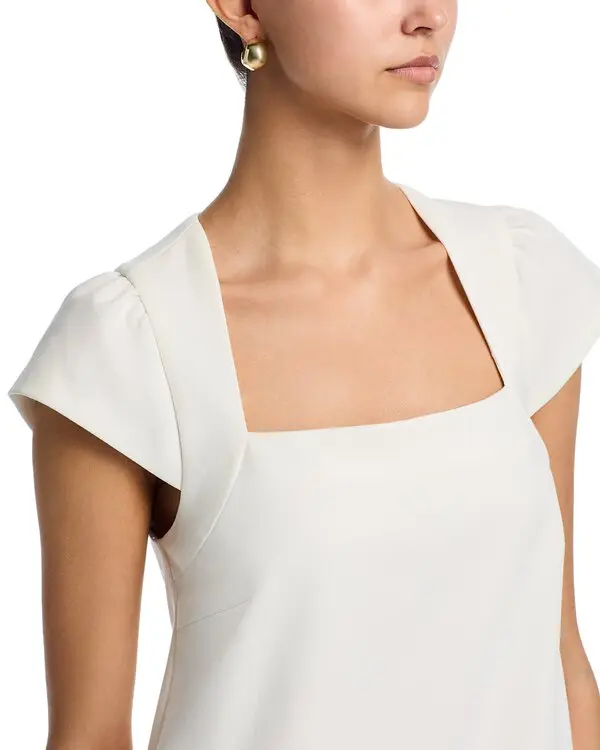 French Connection Whisper Cap Sleeve Mini Dress - Summer White