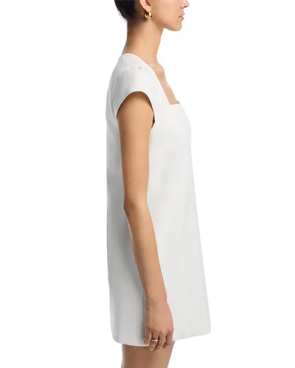 French Connection Whisper Cap Sleeve Mini Dress - Summer White