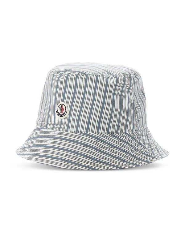Moncler Logo Bucket Hat - Dark Blue