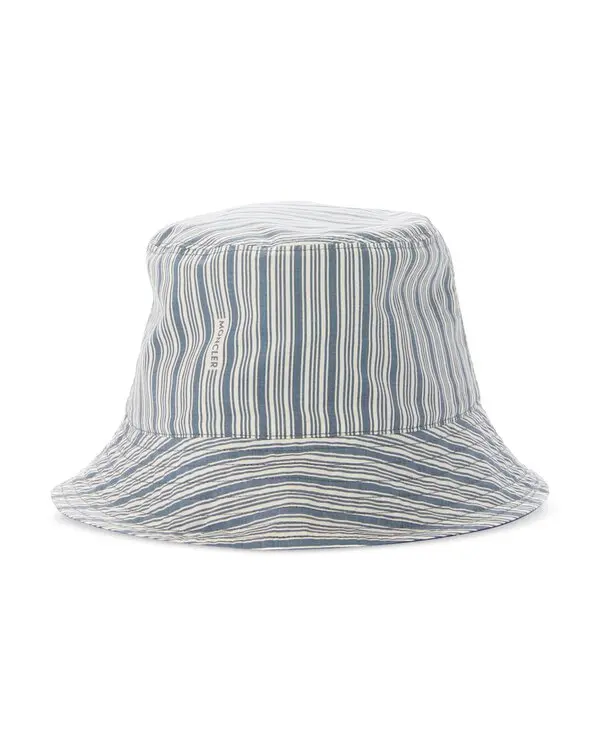 Moncler Logo Bucket Hat - Dark Blue