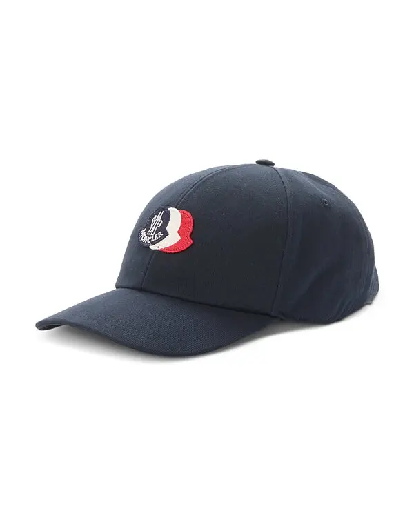 Moncler Logo Embroidered Cap - Blue