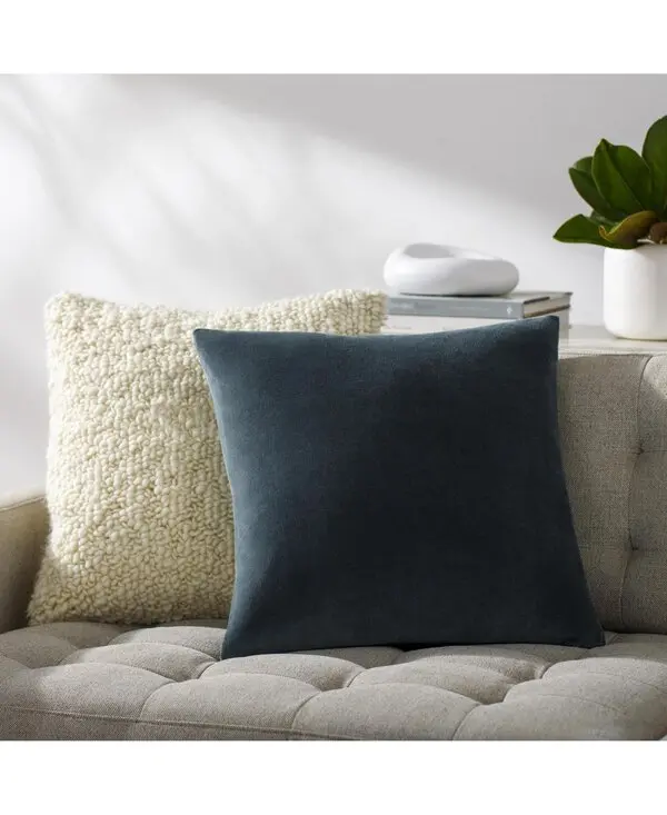 SURYA Cotton Velvet Decorative Pillow