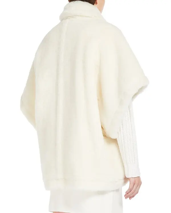 Max Mara Tebe1 Faux Fur Poncho Jacket