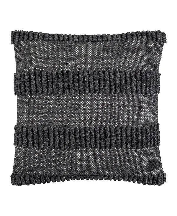 SURYA Nysa Decorative Pillow - Charcoal