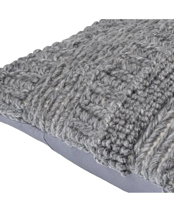 SURYA Gabon Decorative Pillow - Medium Gray