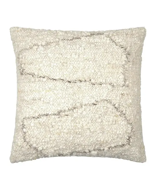 SURYA Jagged Decorative Pillow - Cream