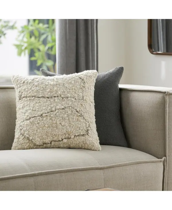 SURYA Jagged Decorative Pillow