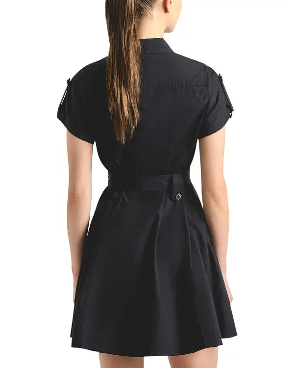 Derek Lam 10 Crosby Azora Poplin Shirt Dress - Black
