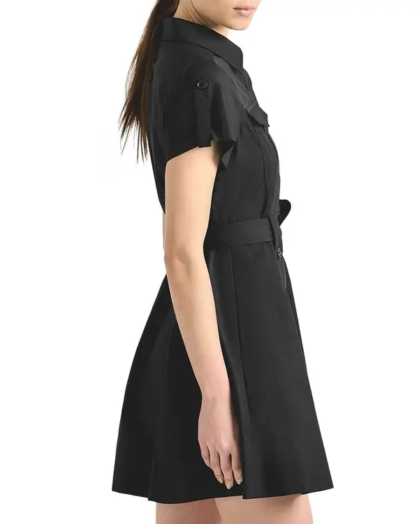 Derek Lam 10 Crosby Azora Poplin Shirt Dress - Black