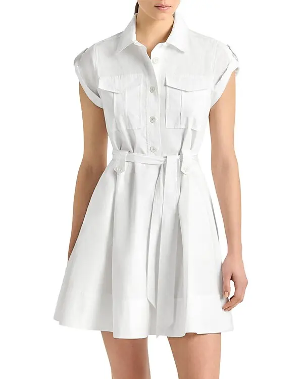 Derek Lam 10 Crosby Azora Poplin Shirt Dress - White