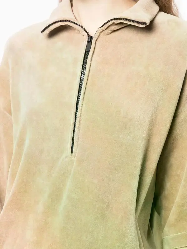 Fear Of God Velour Mock-neck Half-sleeve Top