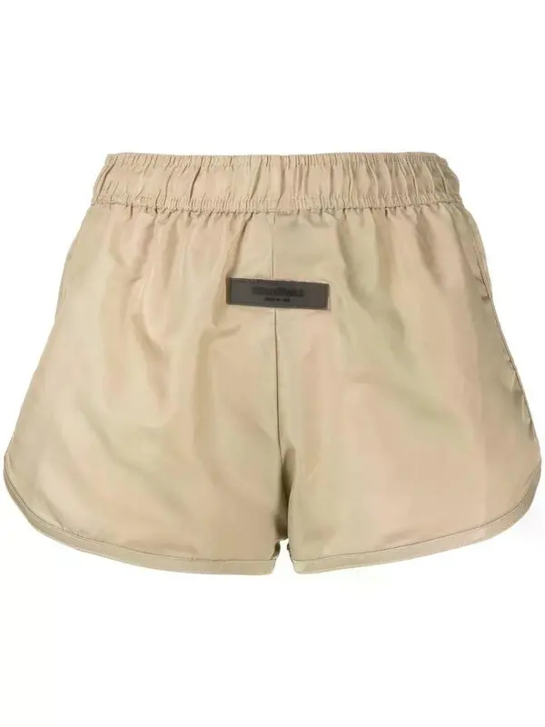 Fear Of God Logo-patch Track Shorts - Green
