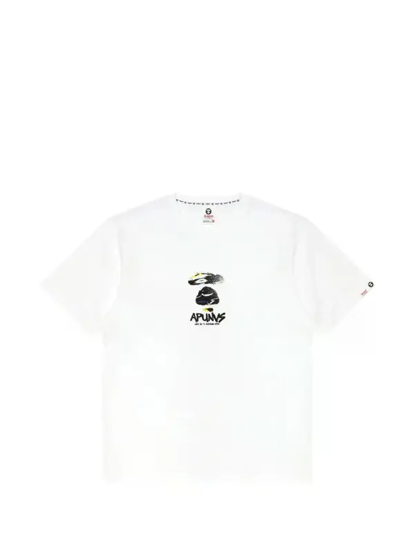 AAPE BY *A BATHING APE Graphic Print T-shirt - White