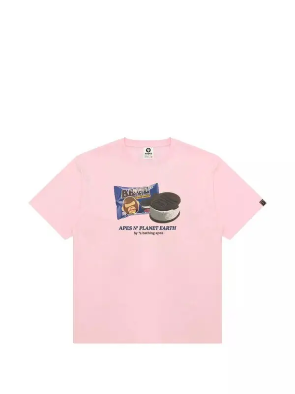 AAPE BY *A BATHING APE Graphic T-shirt - Pink