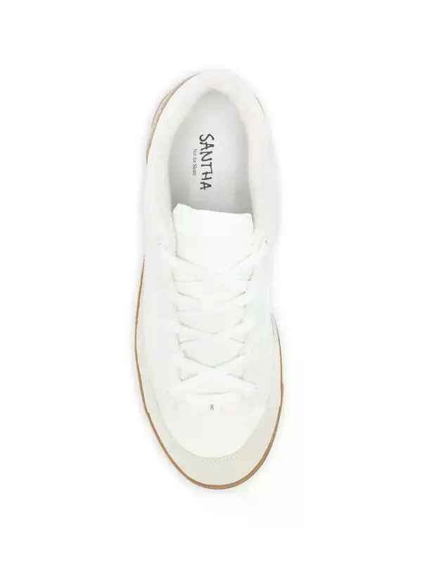 SANTHA Lace-up Flat Sole Sneakers