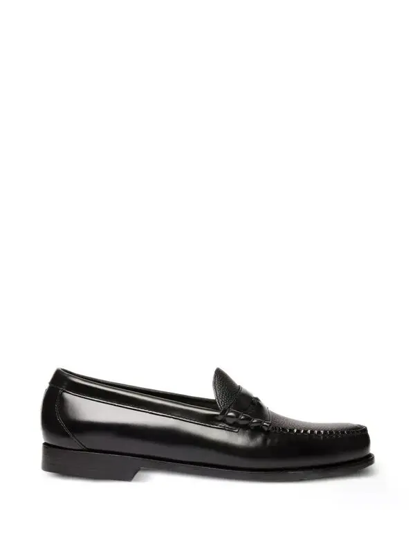 G.H.BASS Hand-stitched Leather Loafers